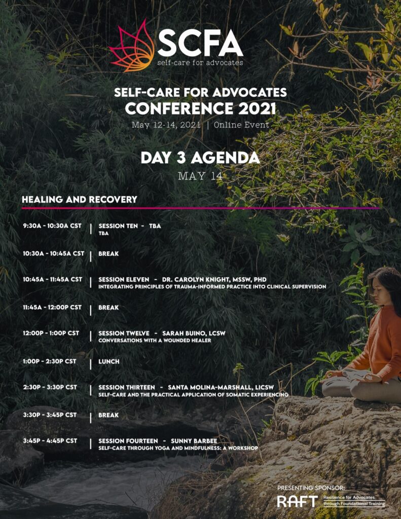 SCFA 2021 Virtual Conference – Raft Cares