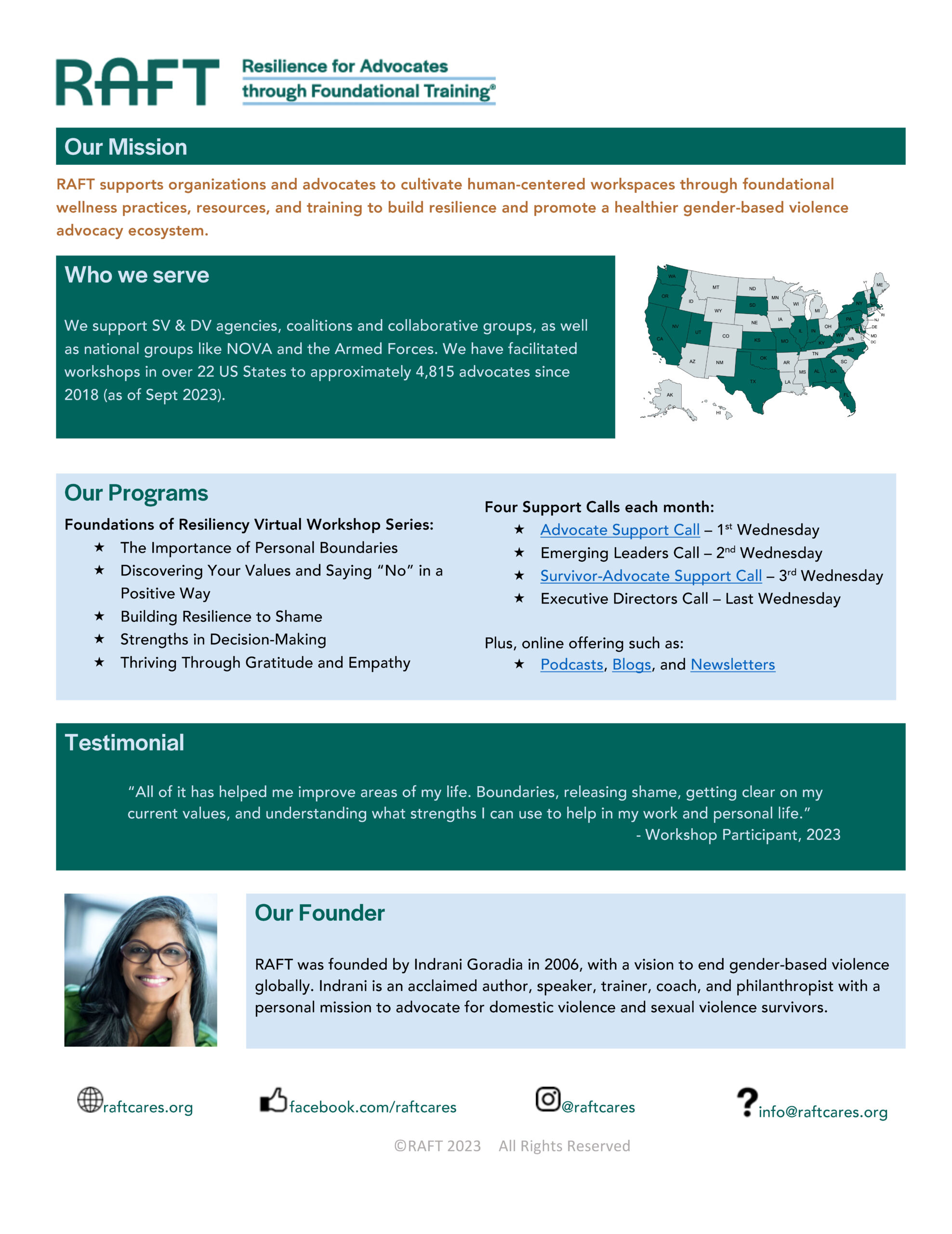 Advocate Resources – Raft Cares